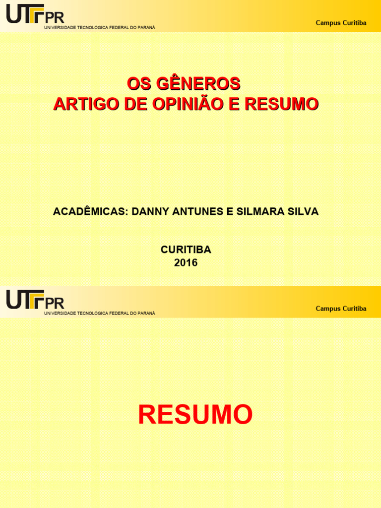 Slides Resumo | Download grátis PDF | Abstract (resumo) | Advogado