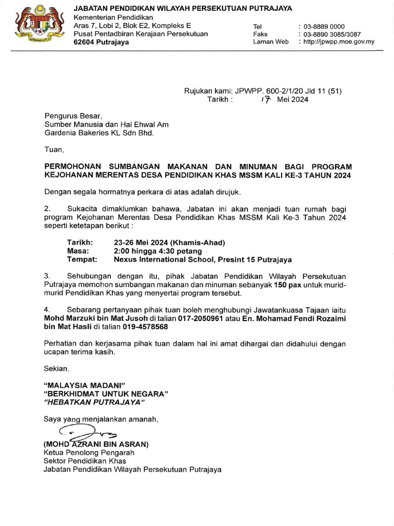 Surat Kepada Gardenia | PDF