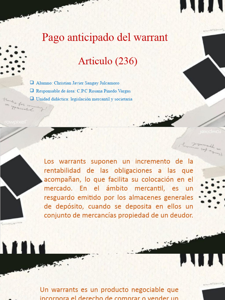 Introducción a los Warrants | PDF