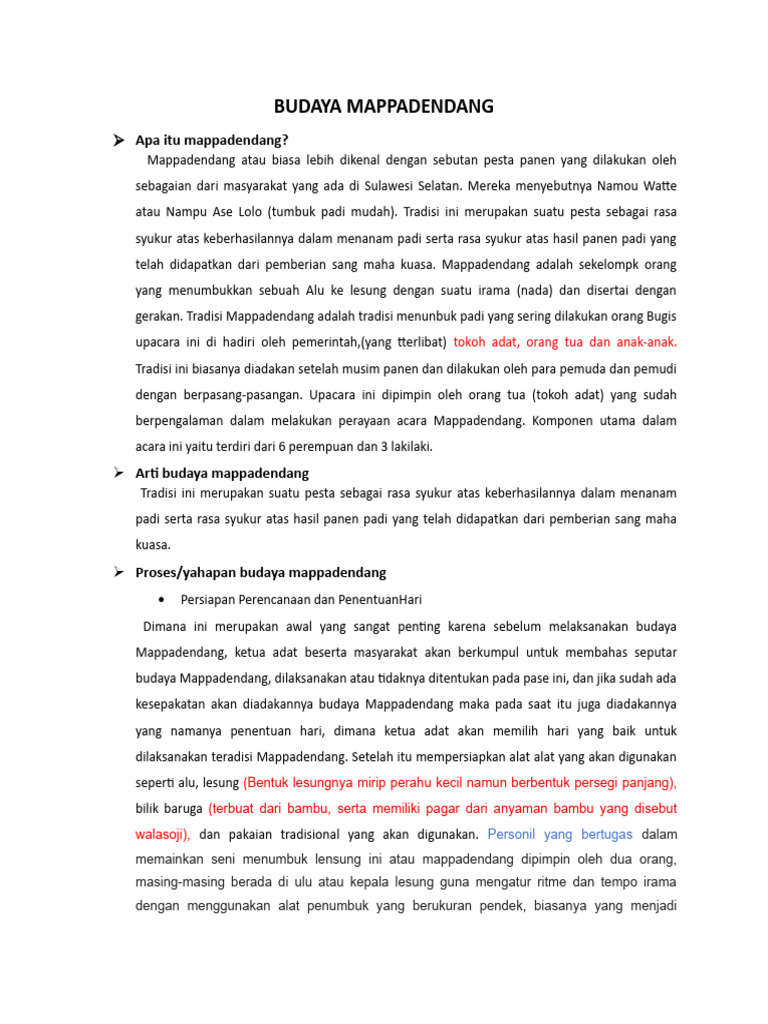 Budaya Mappadendang | PDF | Agama & Spiritualitas