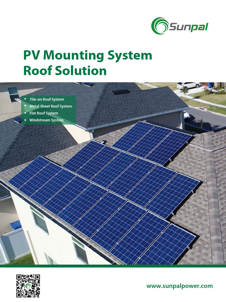 Sunpal PV Roof Mounting System | PDF | Screw | Roof
