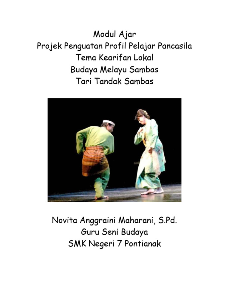MODUL AJAR SENI BUDAYA Tandak Sambas | PDF