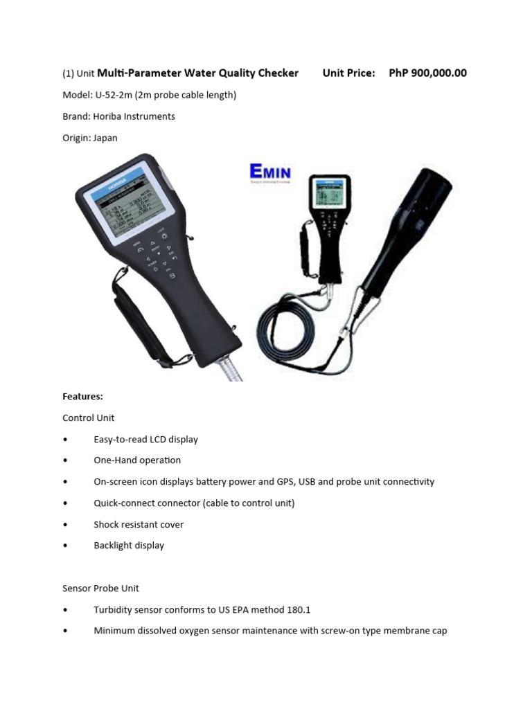 Horiba Price and Specs | PDF