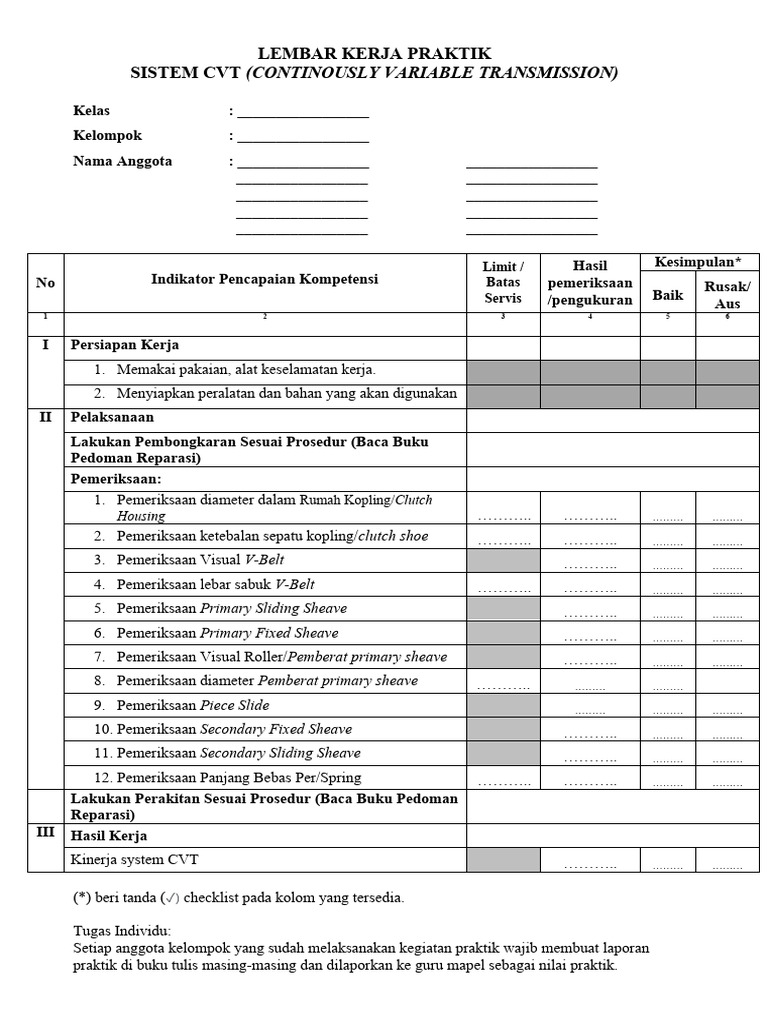Panduan Praktik Sistem CVT | PDF | Bisnis | Komputer