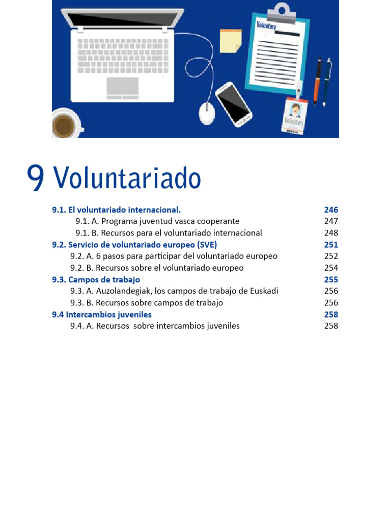 9 Boluntario Lanak C | PDF | Trabajar como voluntario | País Vasco (Comunidad Autónoma)