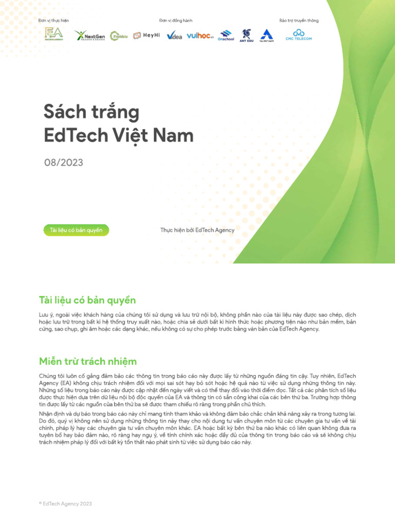 Sách Trắng EdTech Việt Nam 2023 | PDF