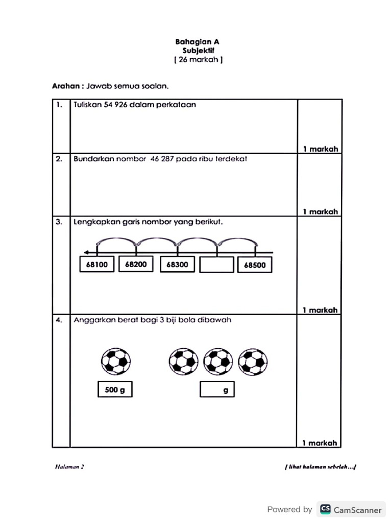 math uasa tahap 2 | PDF