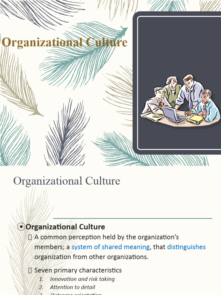 Organizational Culture | PDF | Organizational Culture | Socialization