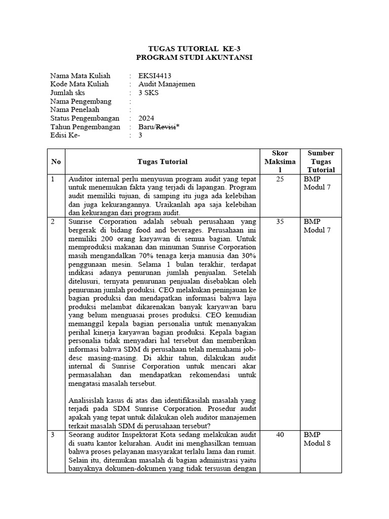 Tugas Tutorial 3 | PDF