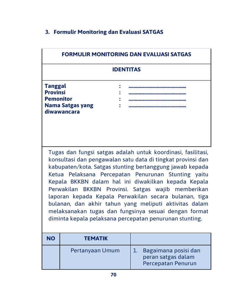 Buku Pedoman Monev TPK TPPS Satgas | PDF