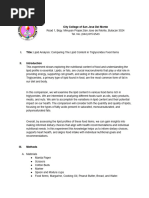 Brown Paper Test for Lipids | PDF | Lipid | Chemistry
