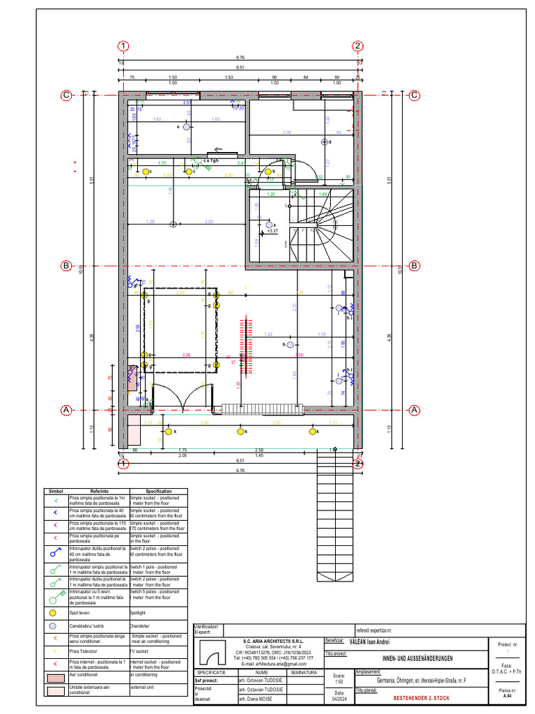 Plan Electrice Etaj 1 | PDF