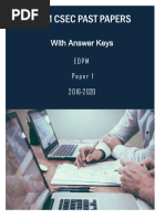 CXC Edpm Paper 1 | PDF