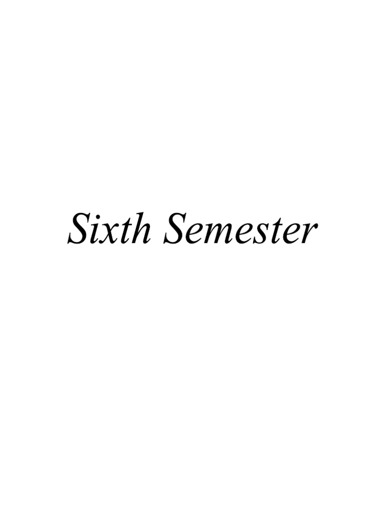 6th Sem Pdf