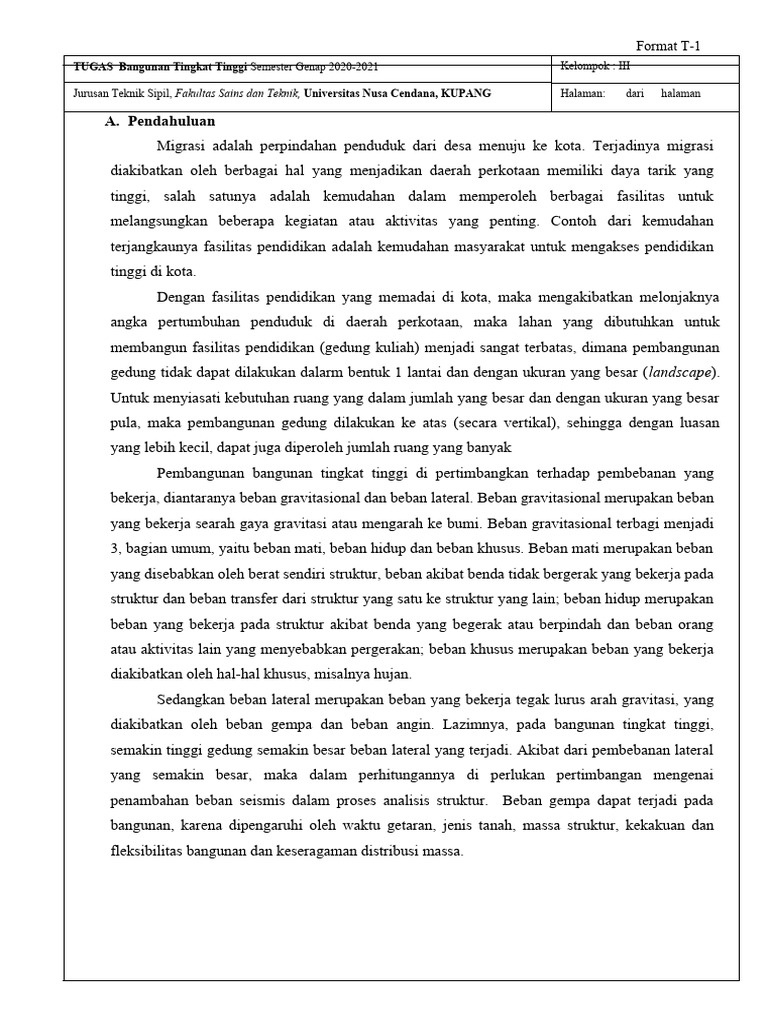 Naskah BTT Tugas 1 Senior | PDF