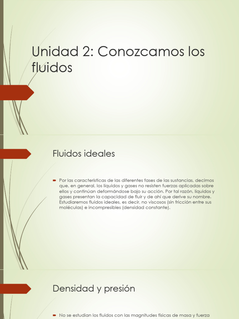 Conozcamos Los Fluidos | Descargar gratis PDF | Presión | Gases