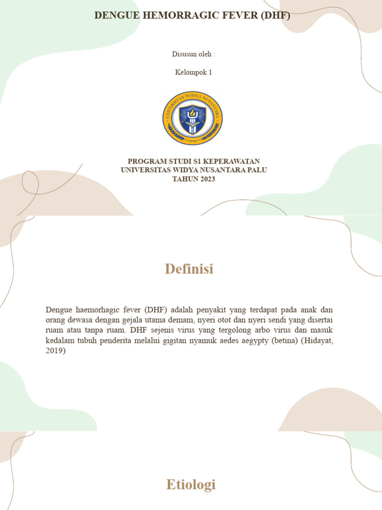 Kel 1 DHF | PDF | Kesehatan Holistik