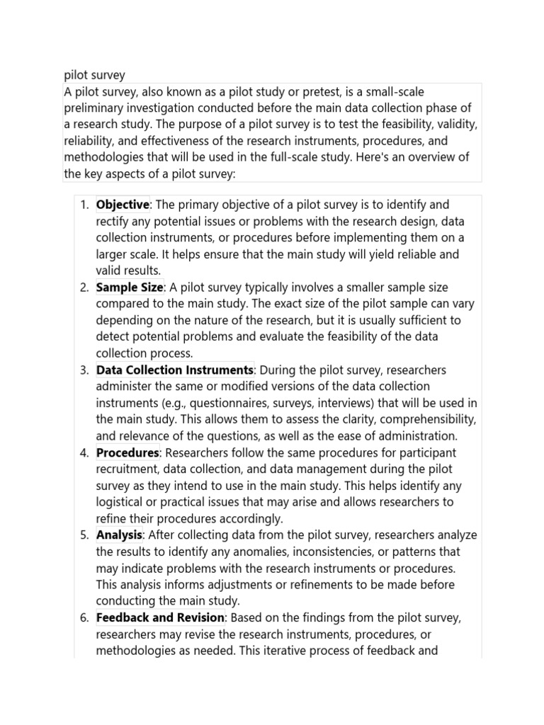 ch 6 data collection procedure | Download Free PDF | Survey Methodology ...