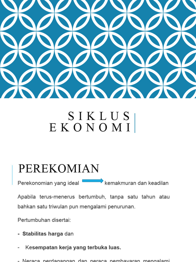 Materi Siklus Ekonomi, Inflasi, Dan Pengangguran | PDF