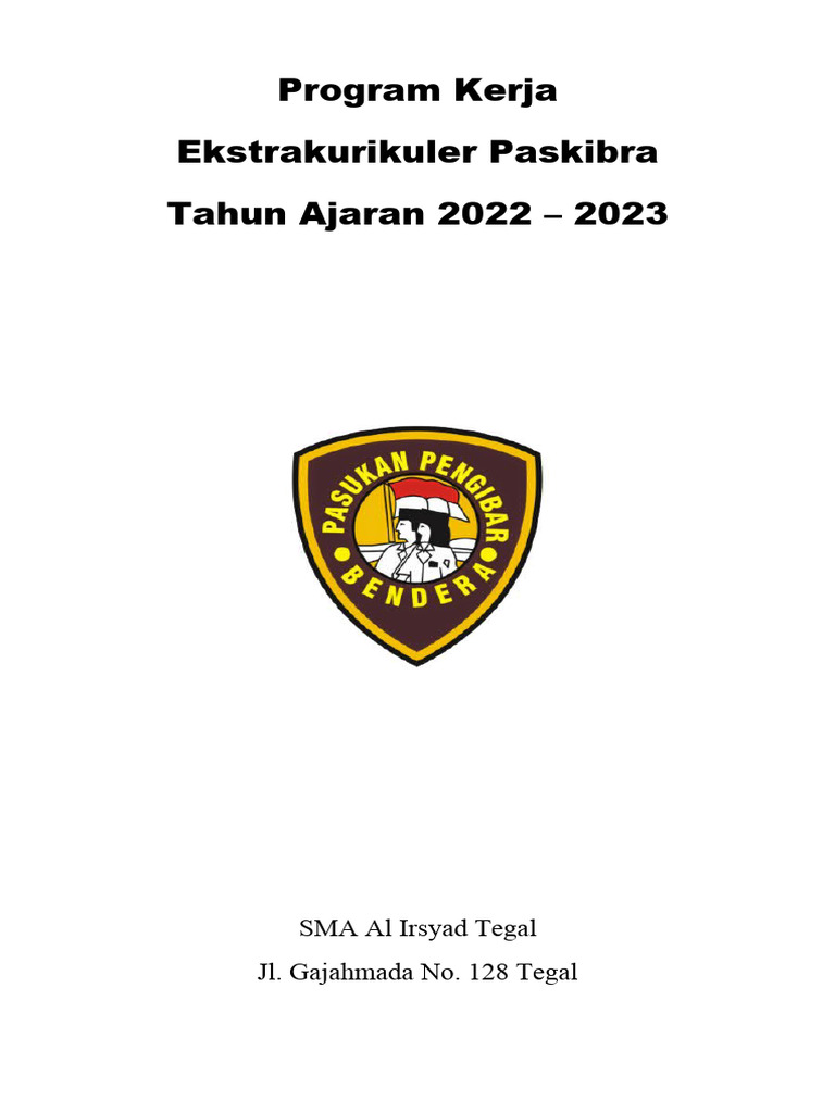 Program Kerja Paskib 2022 - 2023 | PDF