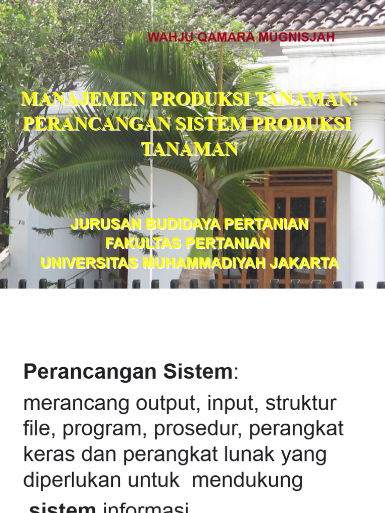 Perancangan Sistem MPT | PDF