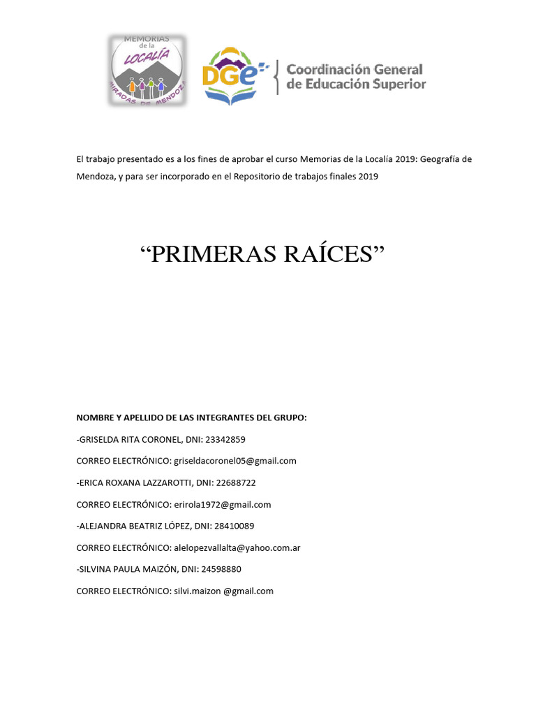 Primeras Raíces | PDF | Aprendizaje | Enseñando