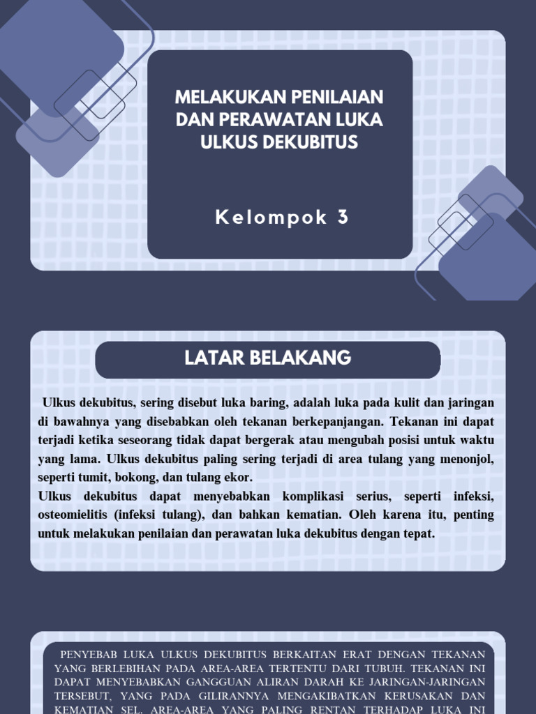 Ulkus Dekubitus Kel 3 | PDF | Sains & Matematika