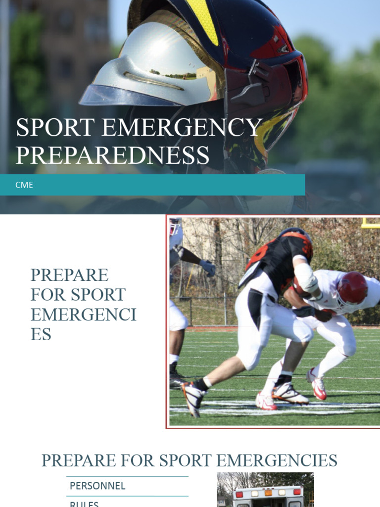 Sport Emergency Preparedness | PDF | Cardiac Arrest | Emergency Medical ...