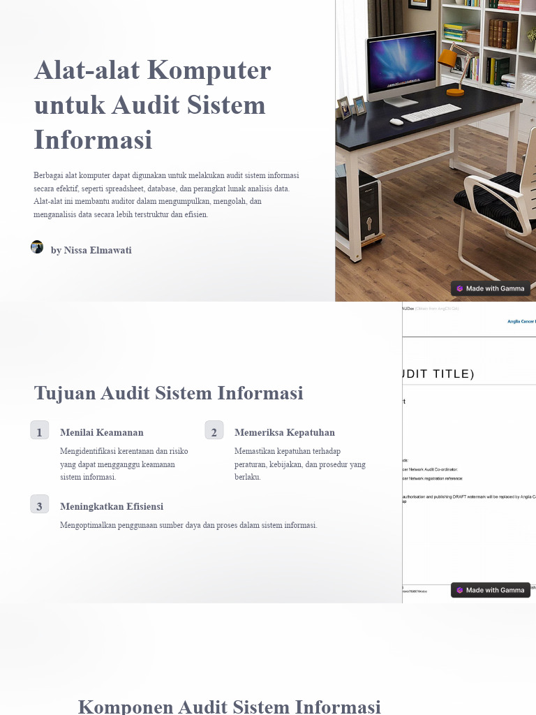 Alat Alat Komputer Untuk Audit Sistem Informasi | PDF
