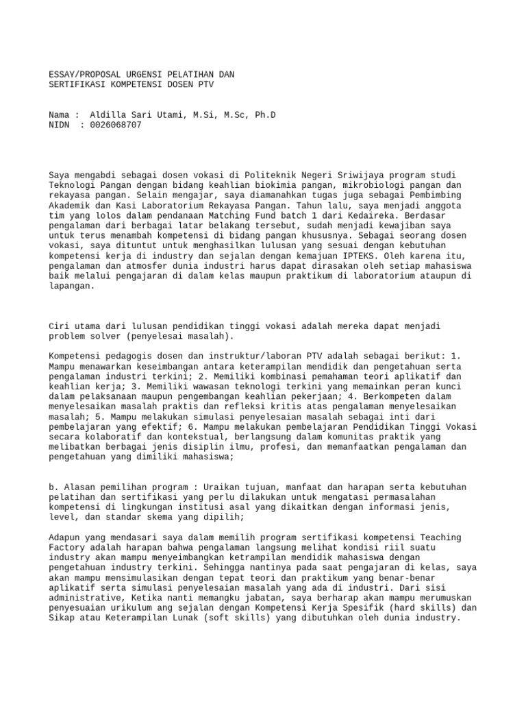 Essay Sertikom | PDF | Bisnis | Seni