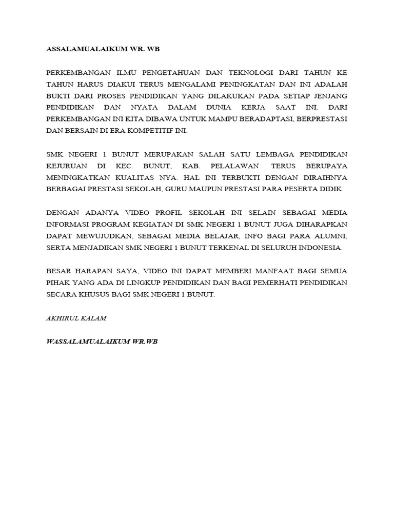 Assalamualaikum WR | PDF