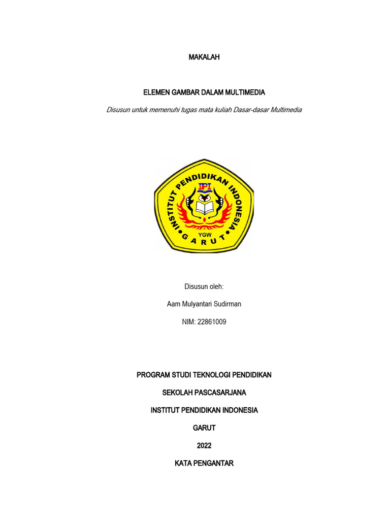 Elemen Gambar dalam Multimedia | PDF | Komputer | Teknologi & Rekayasa