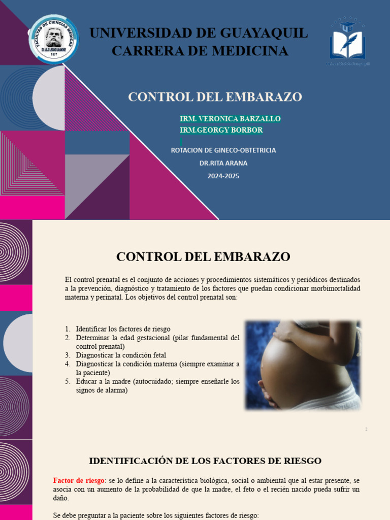 Control Prenatal: Guía Completa | PDF | El embarazo | Feto