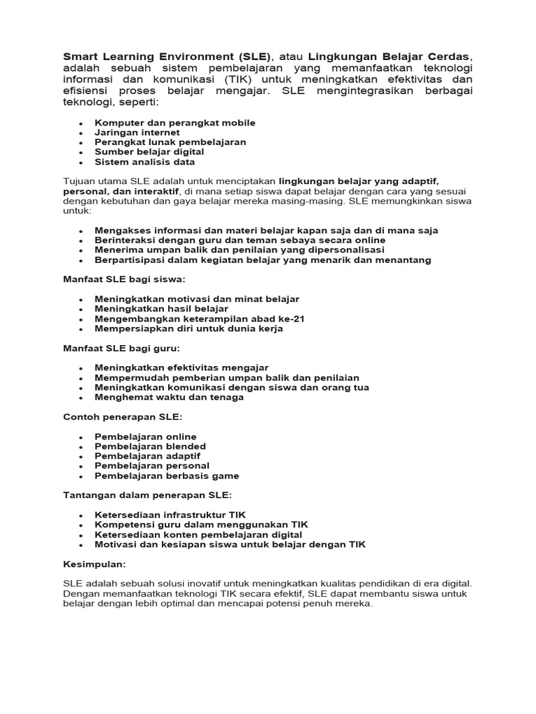 Smart Learning Environment | PDF