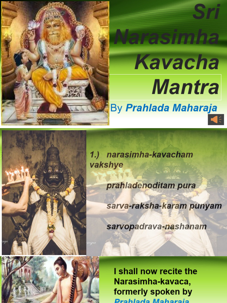 (Prahlad) Sri Narasimha Kavacha Mantra | Download Free PDF | Hindu Gods ...