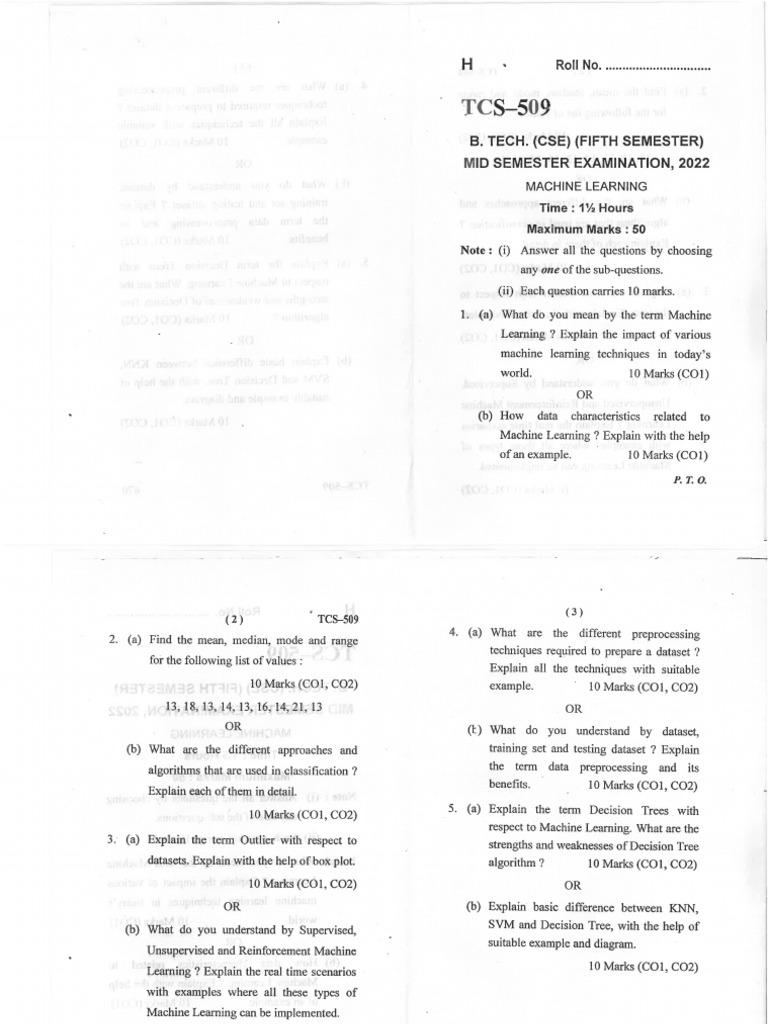 TCS 509 Mid 2022 | PDF