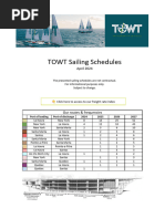 NYK RORO South America Sailing Schedule | PDF | Freight Transport ...