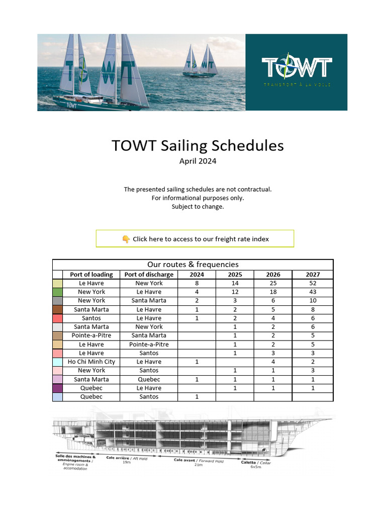 Sailing Schedules 2024 2027 Rev042024 | PDF | Transport Infrastructure ...