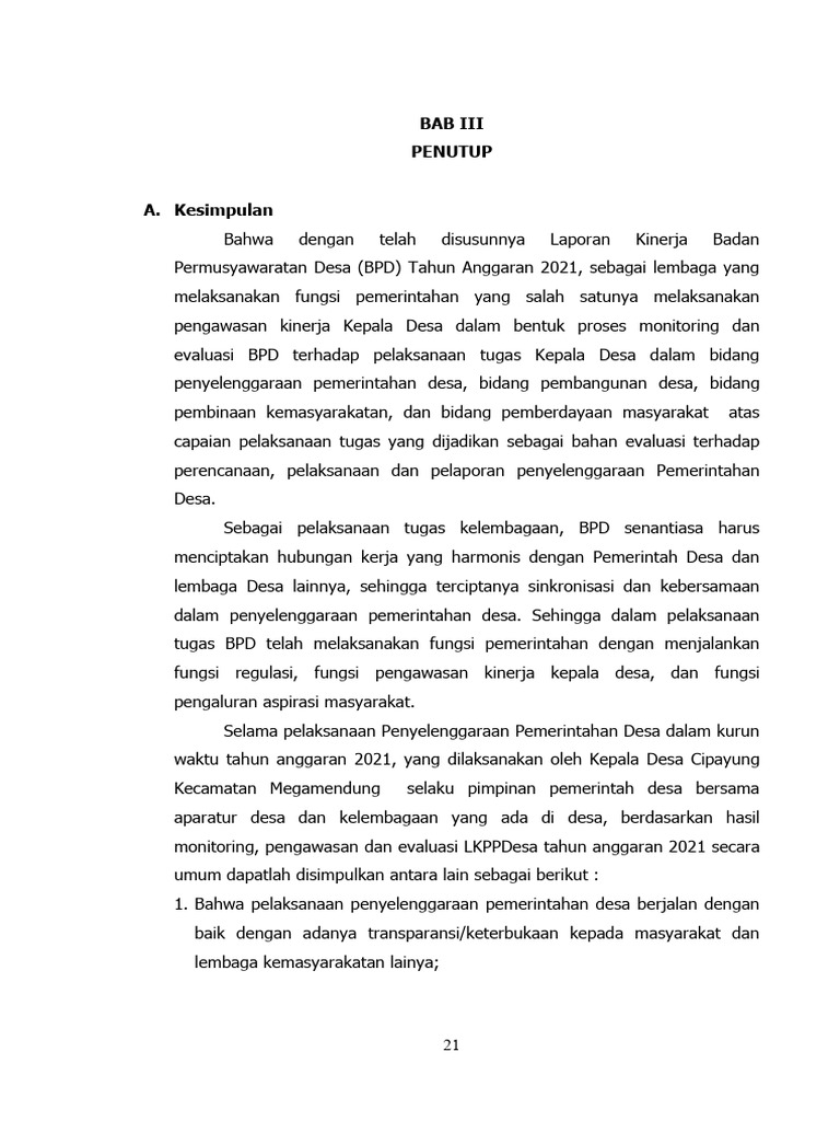 Bab Iii Penutup | PDF