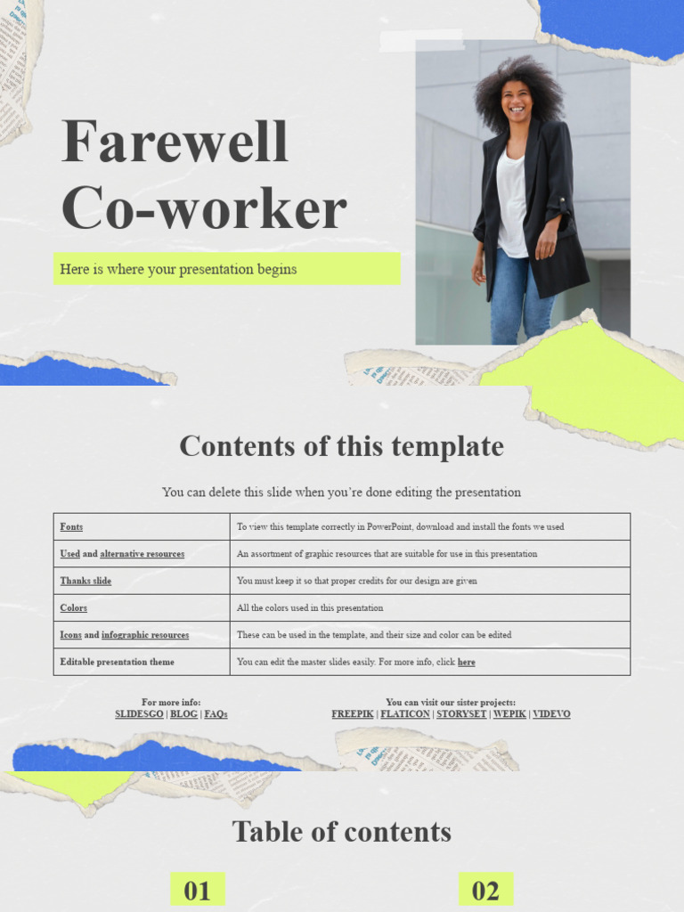 Farewell Co-Worker by Slidesgo | PDF | Planets | Mercury (Planet)