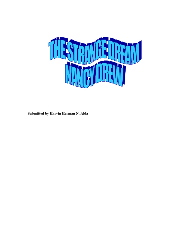 Book-Strange Dreamchap by Chap | PDF | Nancy Drew