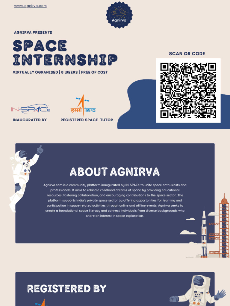 The Agnirva Space Internship Program - Free & Online | Download Free ...
