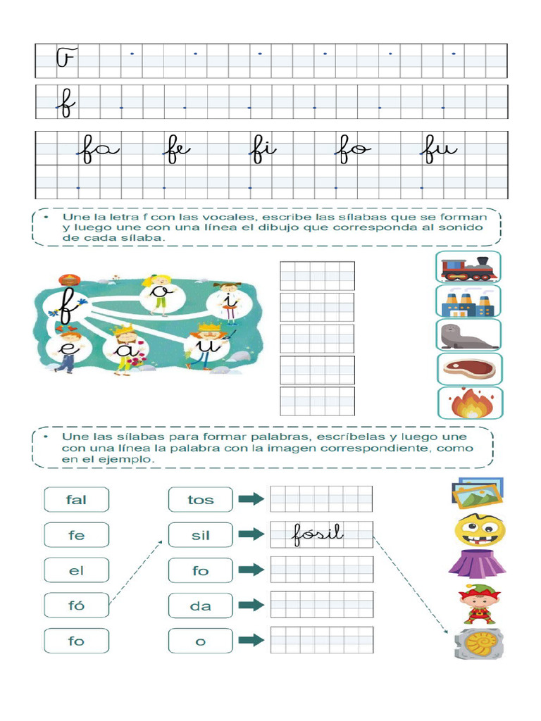 Lenguaje Letra F | PDF