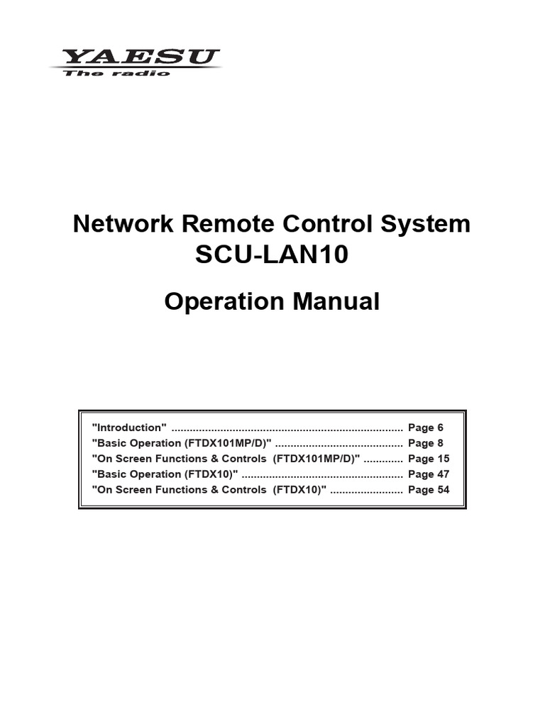 SCU-LAN10 Operation Manual ENG 2012-B | PDF | Computer Keyboard | Button (Computing)