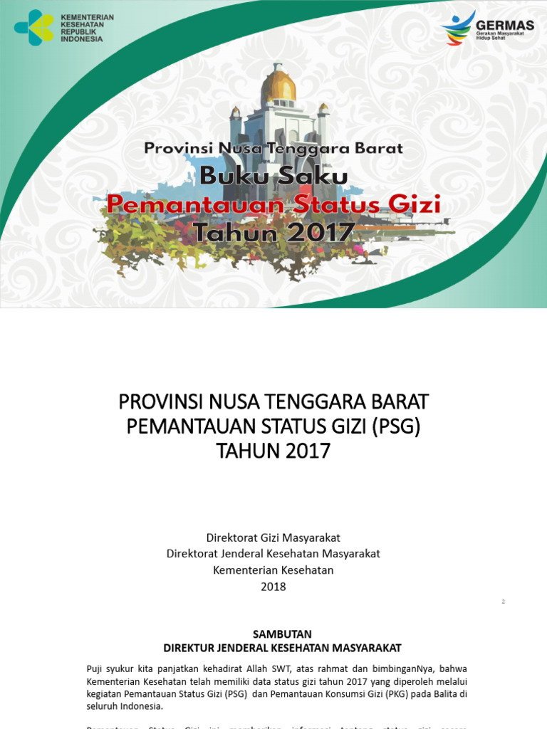 Buku Saku PSG 2017 - NTB | PDF | Kesehatan Holistik
