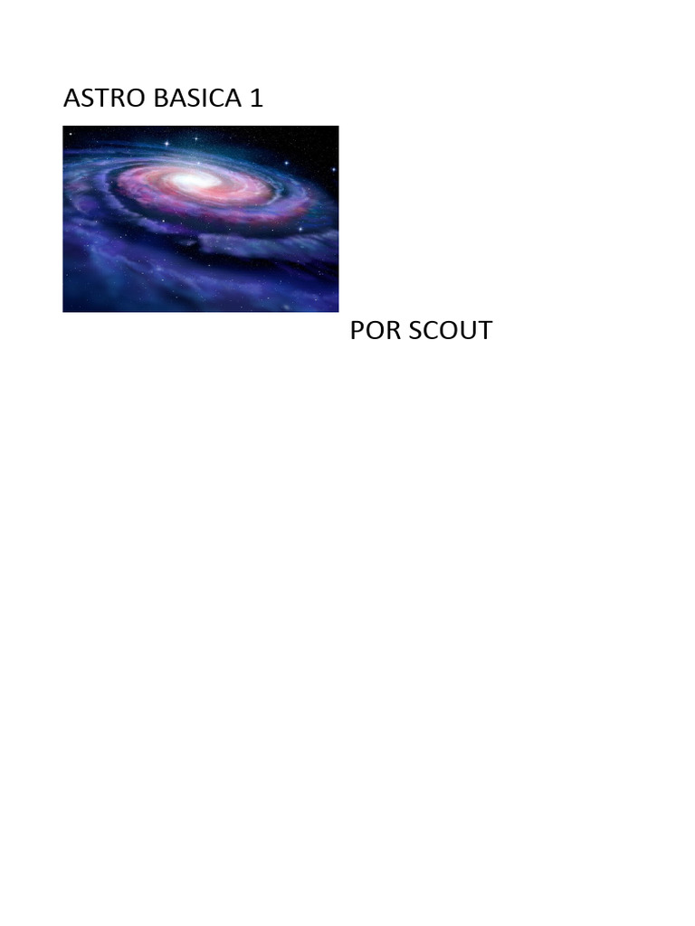 Astronomia Basica 1 | PDF | Sistema solar | Universo