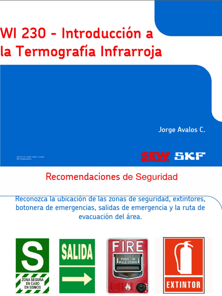 Termografía Básica SKF - SEW 1er Dia 1ra Parte Rev1 | PDF | Conduccion ...