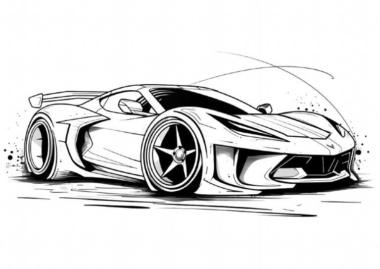 100 Modified Cars Coloring Book Accelerate Your Creativity | PDF