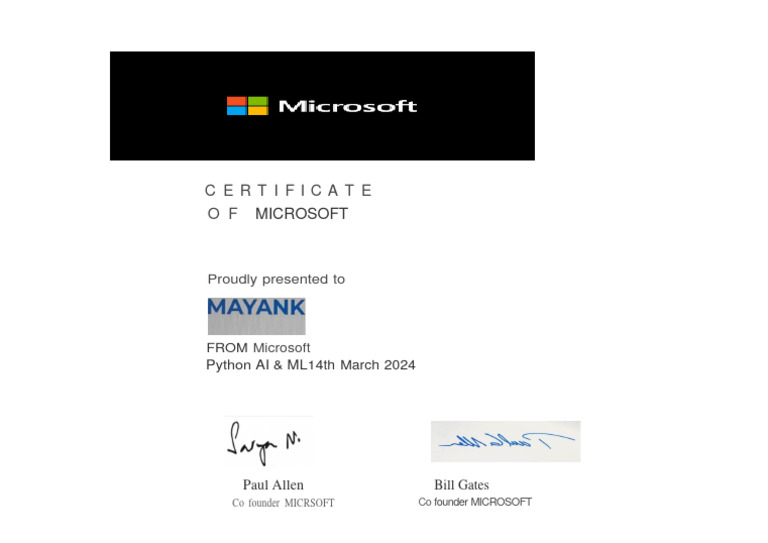 Microsoft Certificate | PDF | Computers