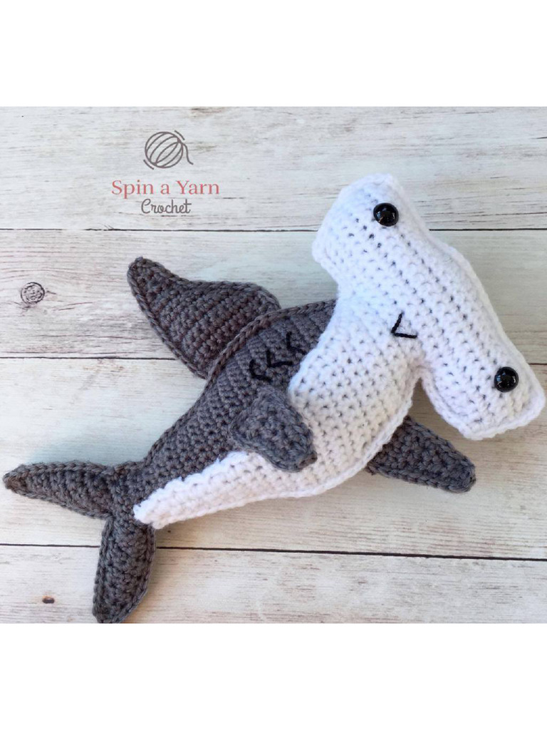 Free Hammerhead Shark Crochet Pattern | PDF | Crochet | Yarn